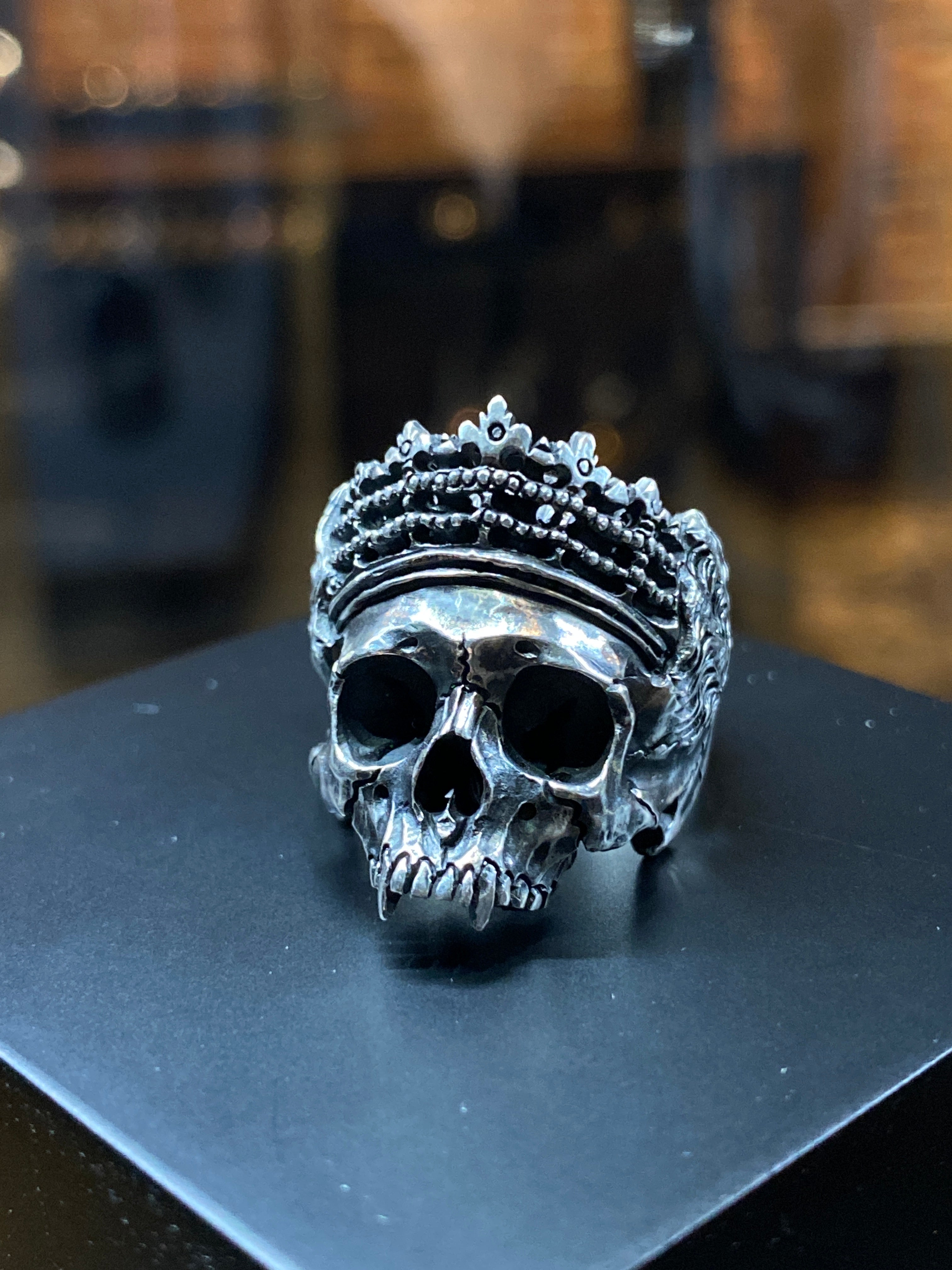 Vampire Queen Ring - .925 Sterling Silver – Velvet & Vein